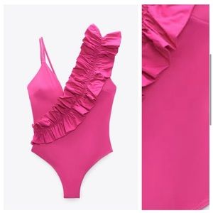 Zara | Swim | Nwt Zara Ruffled Swimsuit | Poshmark